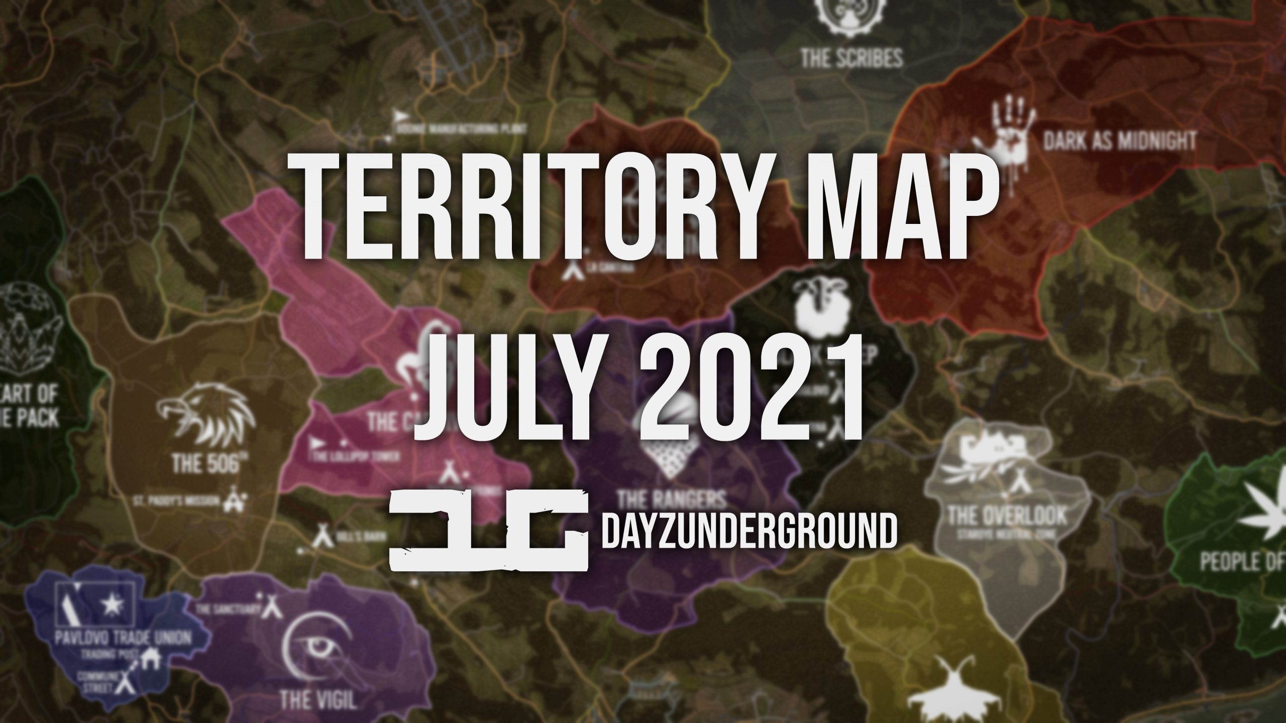 DUG Territory and POI Map – July 2021 | DayzUnderground